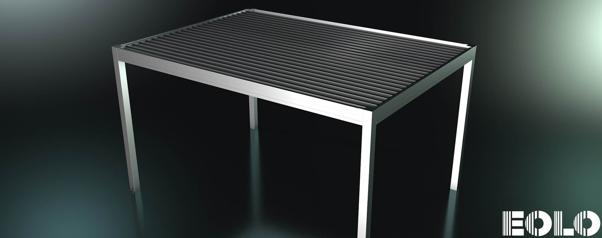 Eolo Star | Aluminium pergola with motorized louvers